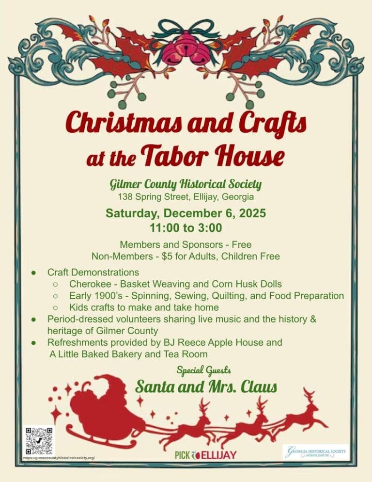 Christmas and Crafts at the Tabor House - Gilmer County Chamber